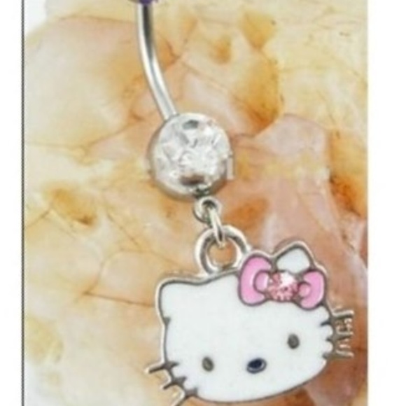 Hello Kitty | Jewelry | Hello Kitty Belly Button Navel Ring Kitty Pink ...
